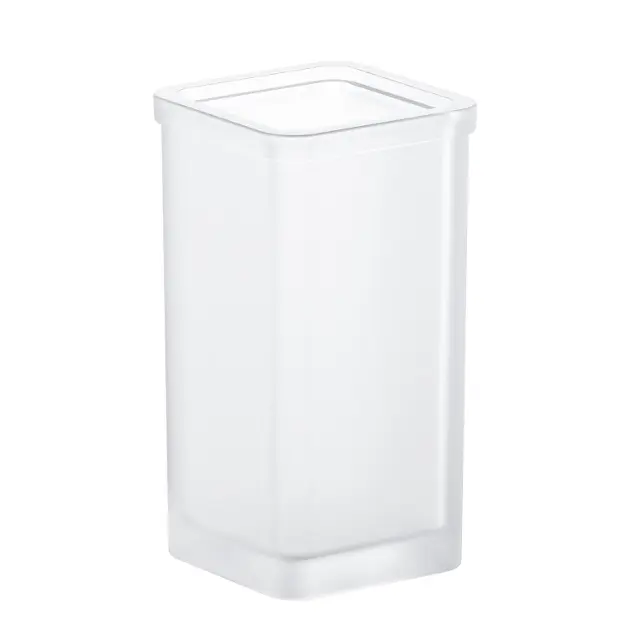 Grohe Selection Cube - Recipiente per scopino WC, vetro opaco 40867000 ...