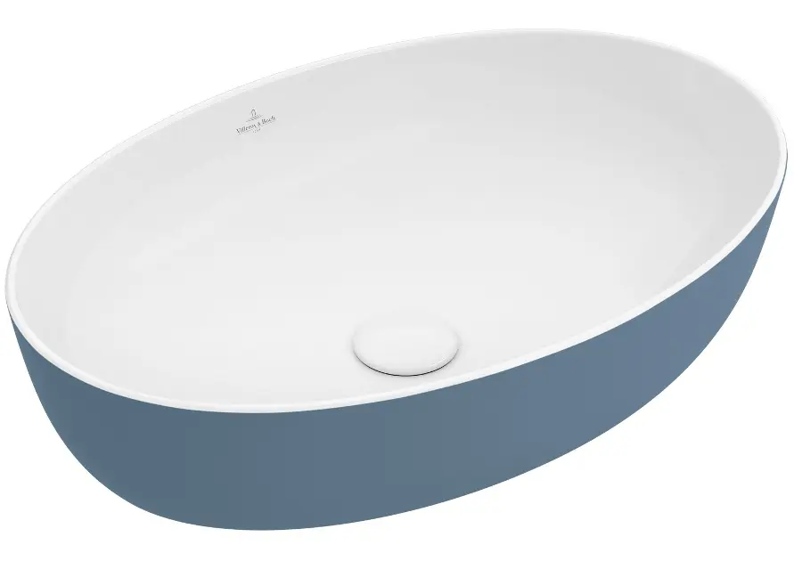 Villeroy & Boch Artis - Aufsatzwaschbecken, 61x41 cm, Ocean 419861BCW2 ...