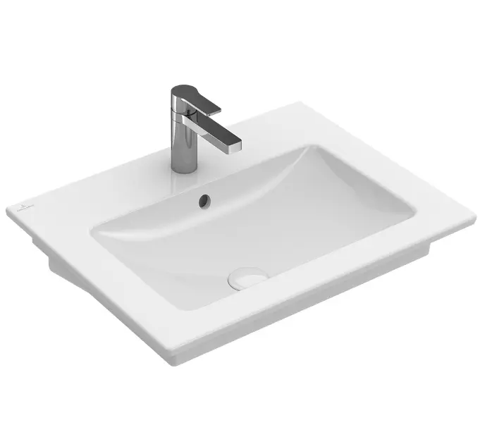 Villeroy & Boch Venticello - Lavabo 600x500 mm, avec trop-plein, trou ...