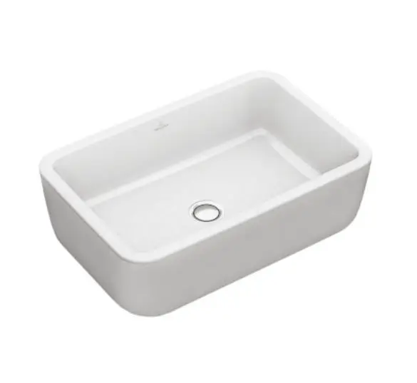 Villeroy & Boch Architectura - Waskom op blad, 60x40 cm, met overloop ...