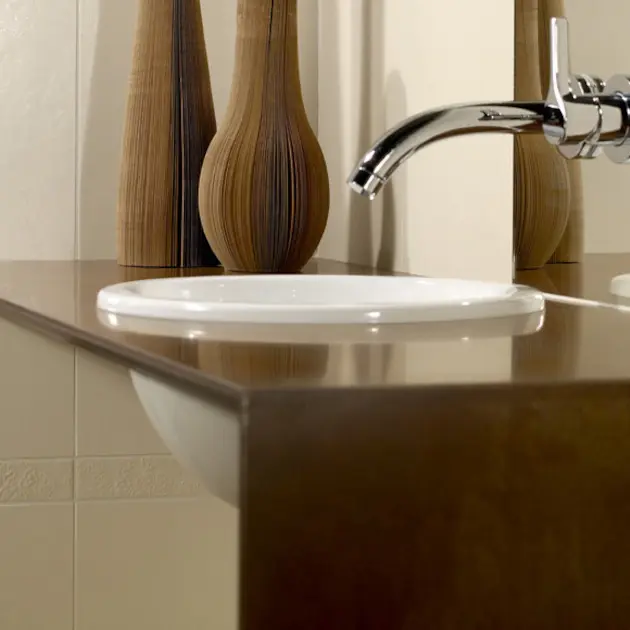Villeroy & Boch Loop&Friends - Lavabo encastrado, diámetro 450 mm, con ...