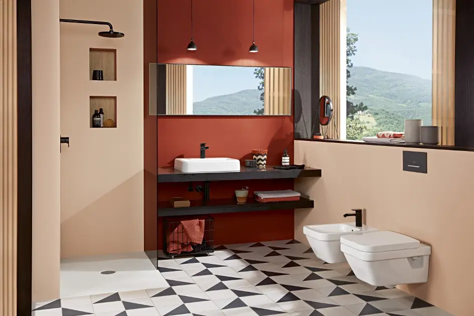 Villeroy & Boch Architectura - Wand WC, Abgang waagerecht, DirectFlush ...