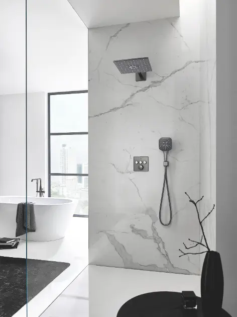 Grohe Rainshower SmartActive Cube - Rociador de ducha 310, brazo de ...