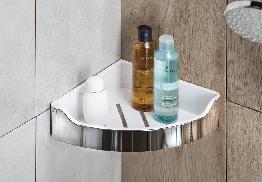 Aqualine Samba - Tablette d'angle Samba, chromée SB109 | Sanitino.fr