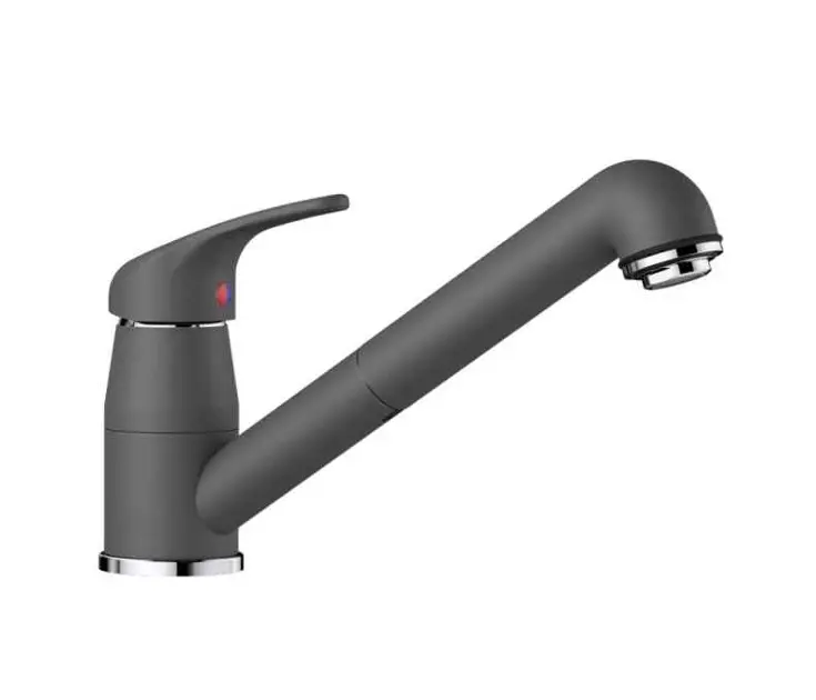 Blanco Daras S - Küchenarmatur, mit ausziehbarem Anschluss, Felsgrau ...