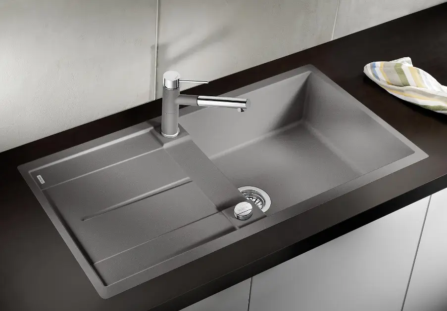 Blanco Kano S - Dřezová baterie s výsuvnou koncovkou, aluminium/chrom ...