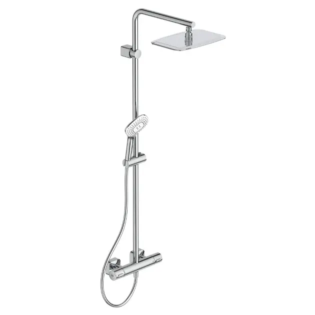 Ideal Standard Idealrain Evo Jet - Brauseset 200 mit Thermostat, 3 Strahlarten, Chrom A6986AA ...