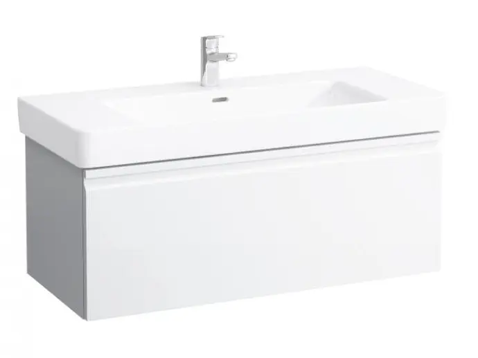 Laufen Pro S - Mobile lavabo, 1010x450x390 mm, 1 cassetto, bianco lucido H4835520964751 ...